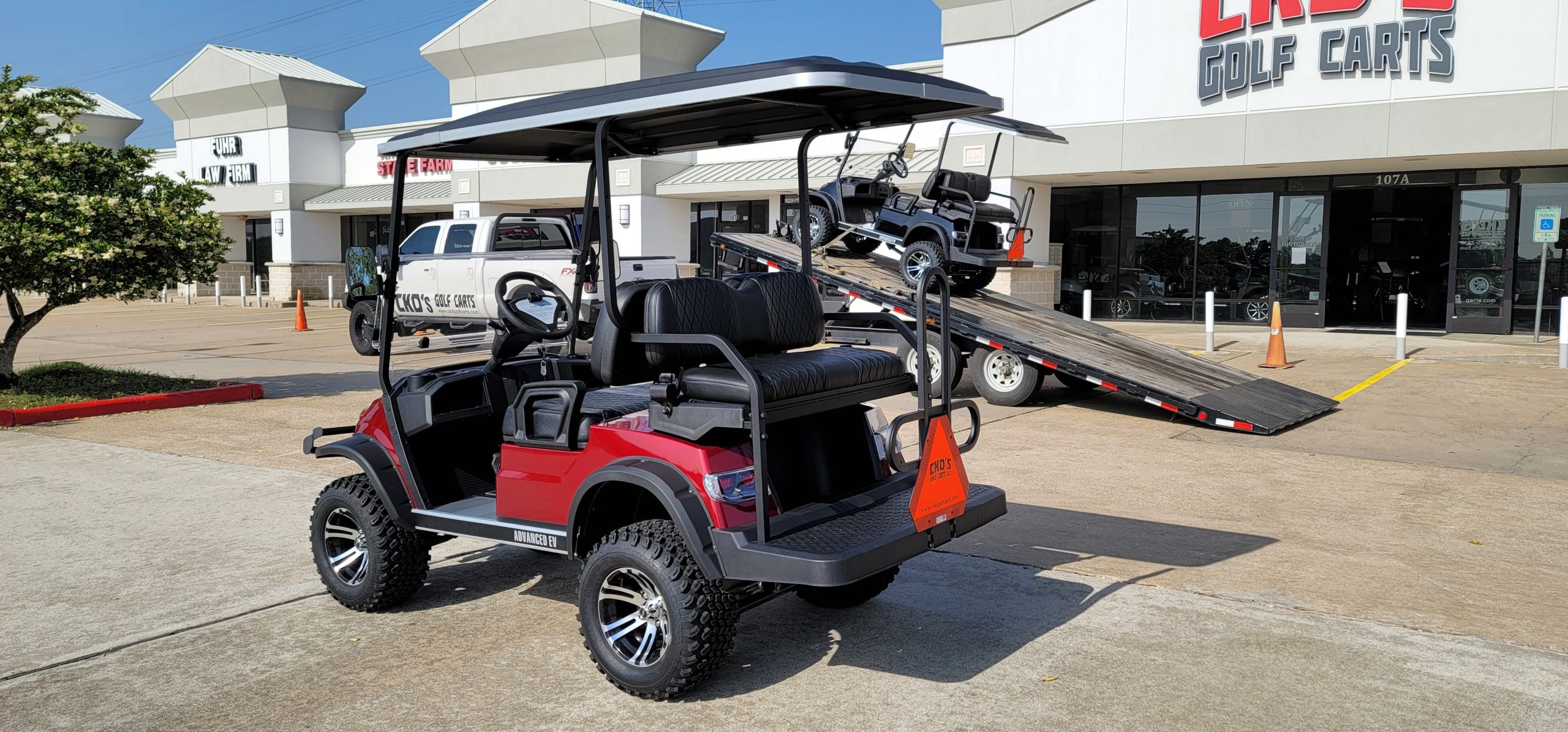 2021 Burgundy Advanced EV Advent - CKD's Golf Carts