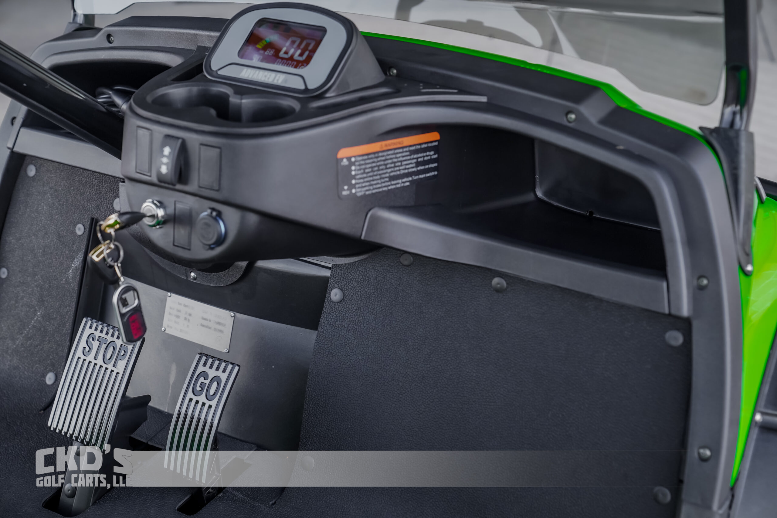 2023 Advanced EV Lime Green - CKD's Golf Carts