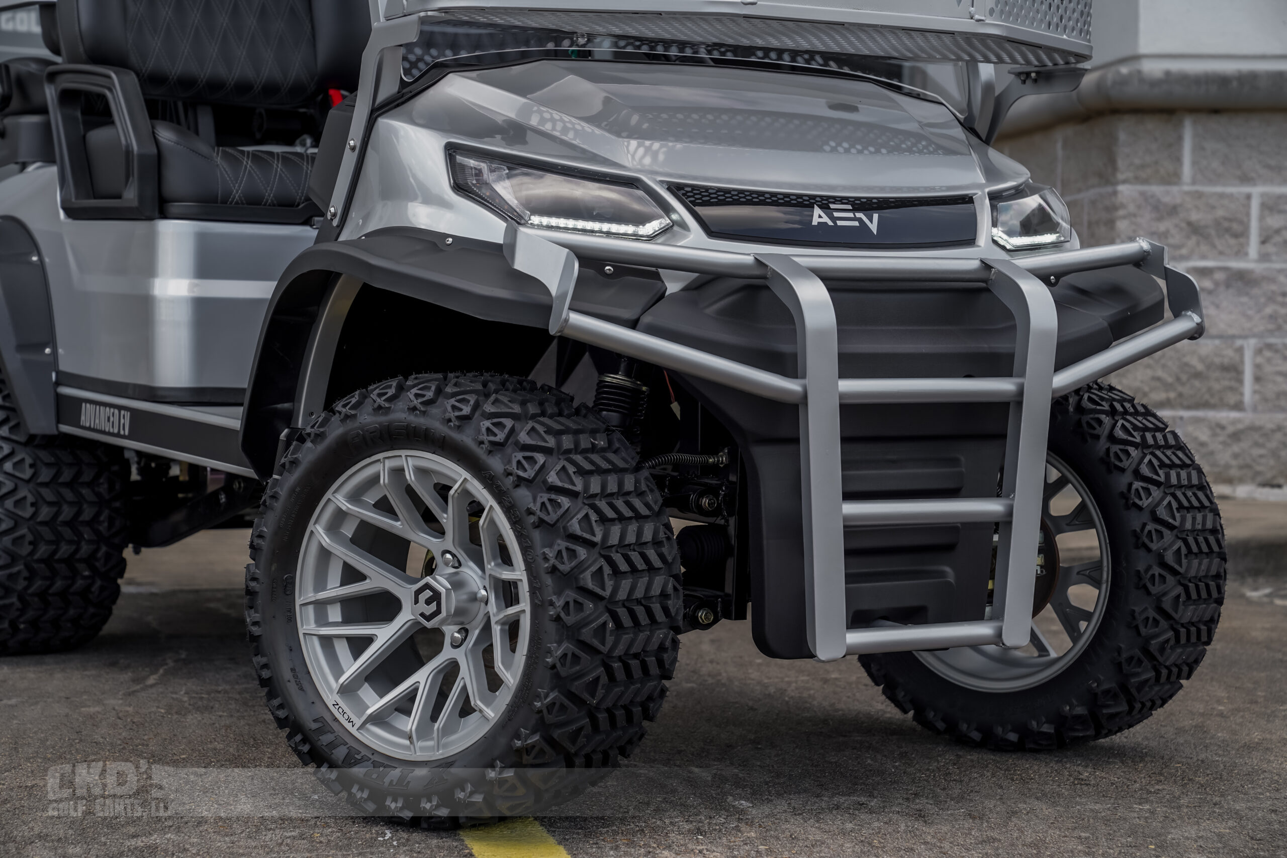 2024 Advanced EV Advent Lithium Golf Cart – Silver - CKD's Golf Carts
