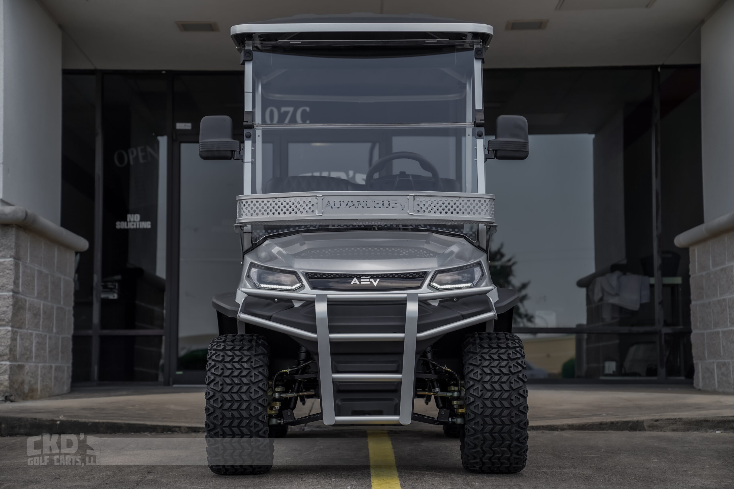 2024 Advanced EV Advent Lithium Golf Cart – Silver - CKD's Golf Carts