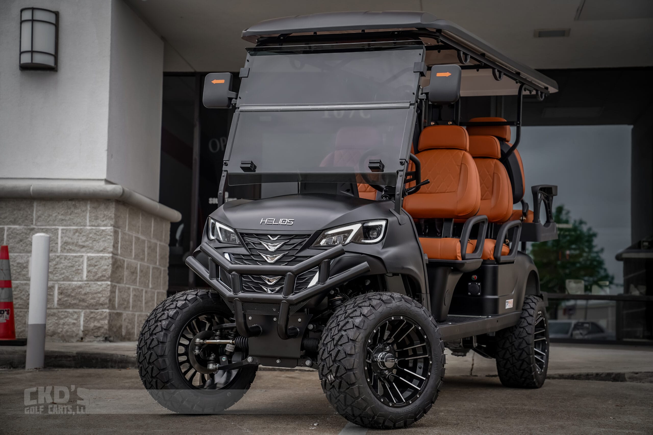Matte Black Helios Limo Lithium - CKD's Golf Carts