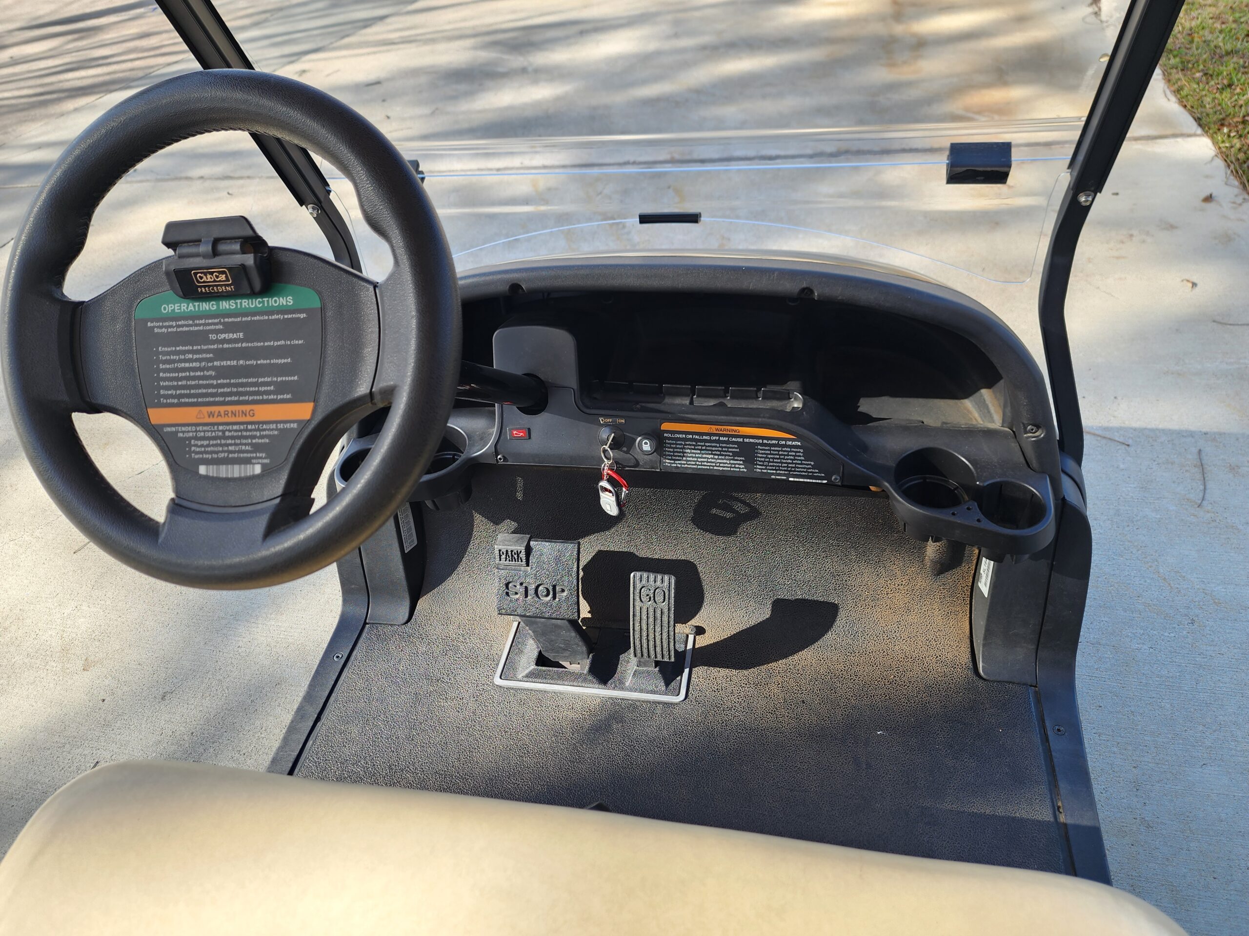 2016 Club Car Precedent 4-Passenger Gas Powered Golf Cart – Black - CKD ...